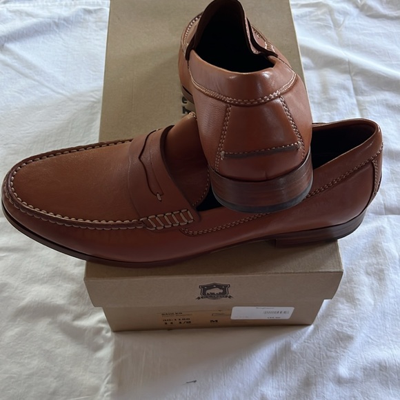 Trask | Shoes | Trask Sadler Cognac Sheepskin Loafer Sz 15 New In Box ...